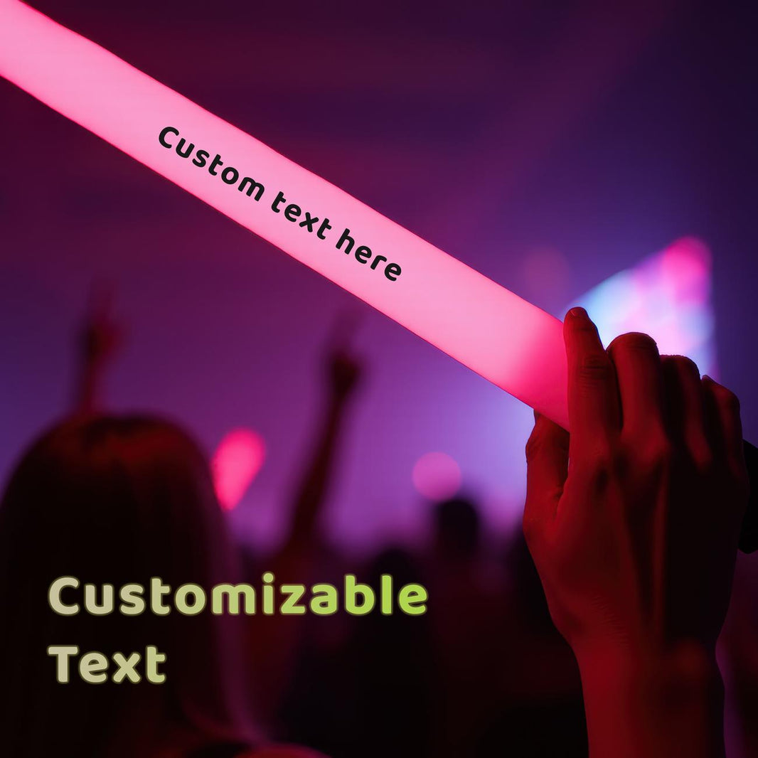 LED Foam Sticks – Personalized Glow