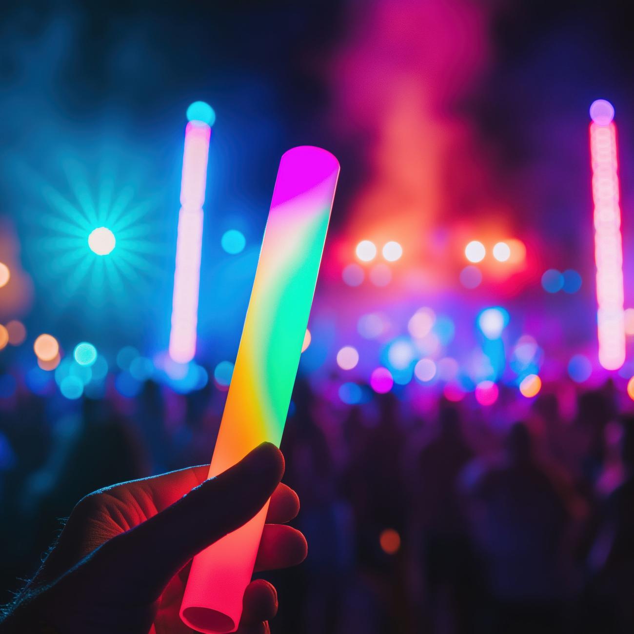 [Customized] Multi-Color LED Foam Sticks – Flashing Light Up Party Fav ...