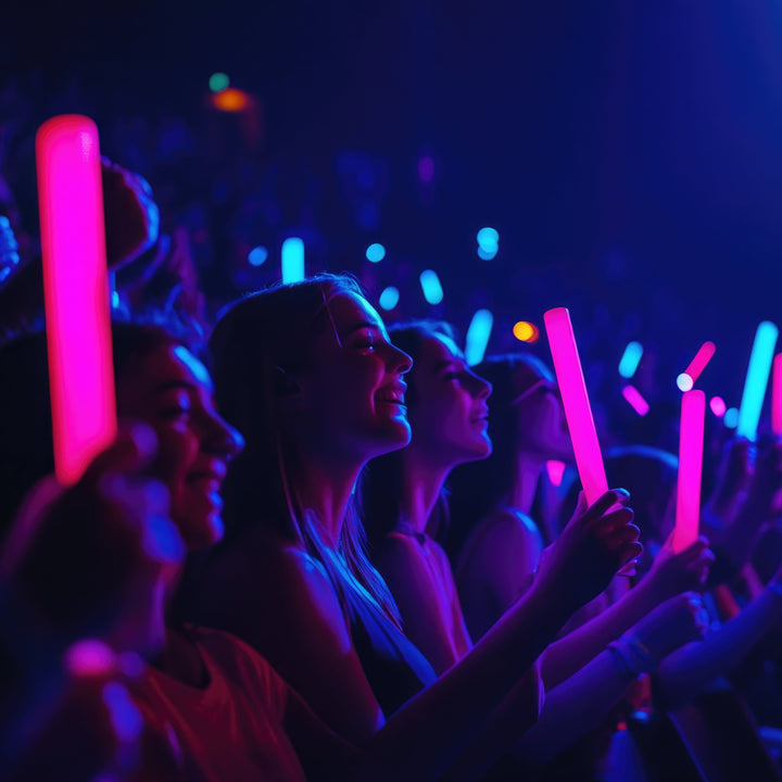 Custom LED Foam Sticks, Glow Sticks & Party Lights | Personalized Glow